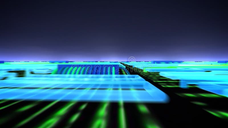 Computer Motherboard Fly-through Animation Stock Video - Video of ...