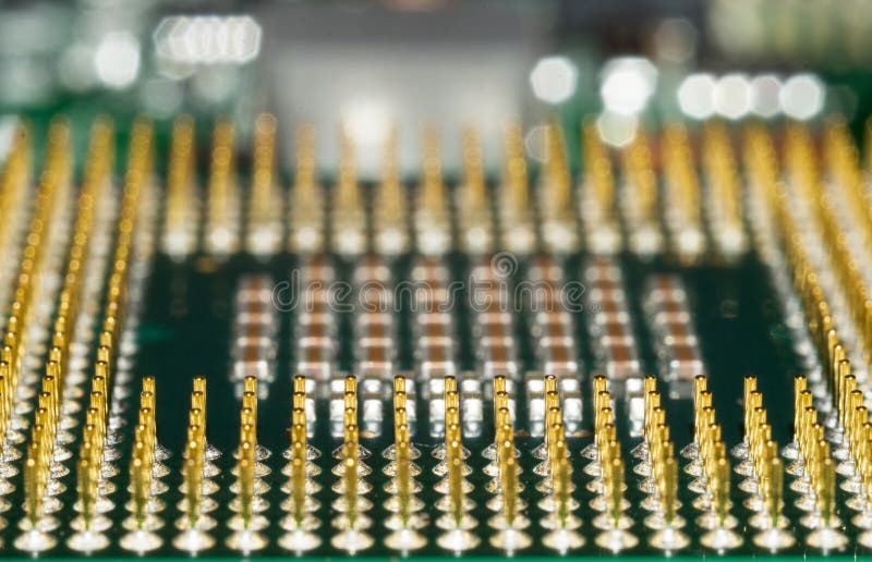 A Computer Motherboard with Half Stock Photo - Image of communication ...