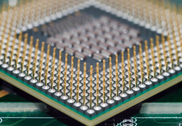 A Computer Motherboard with Half Stock Image - Image of electrical ...