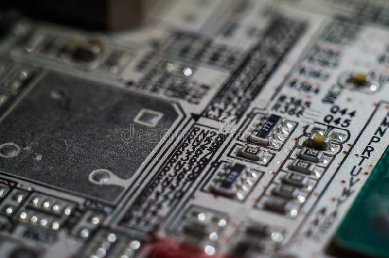 Computer motherboard pcb stock image. Image of computer - 80704831