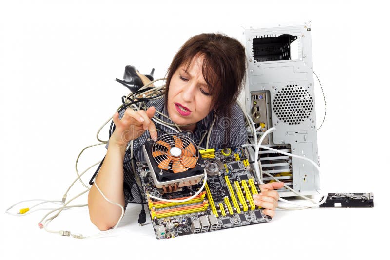 Computer Motherboard Problem Stock Photo - Image of motherboard ...