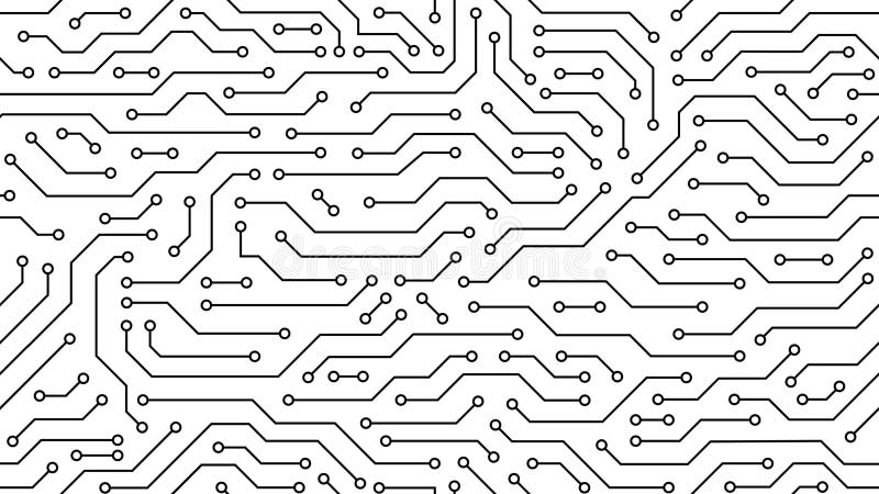 Seamless Motherboard Pattern Stock Vector - Illustration of circuit ...