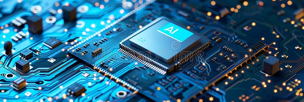 A Computer Motherboard with a State-of-the-art AI Processor. AI ...