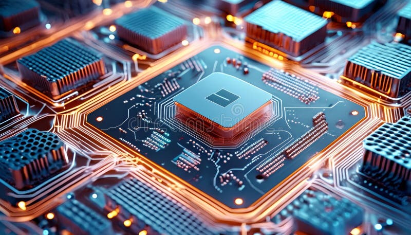 A Computer Motherboard with a State-of-the-art AI Processor. AI ...