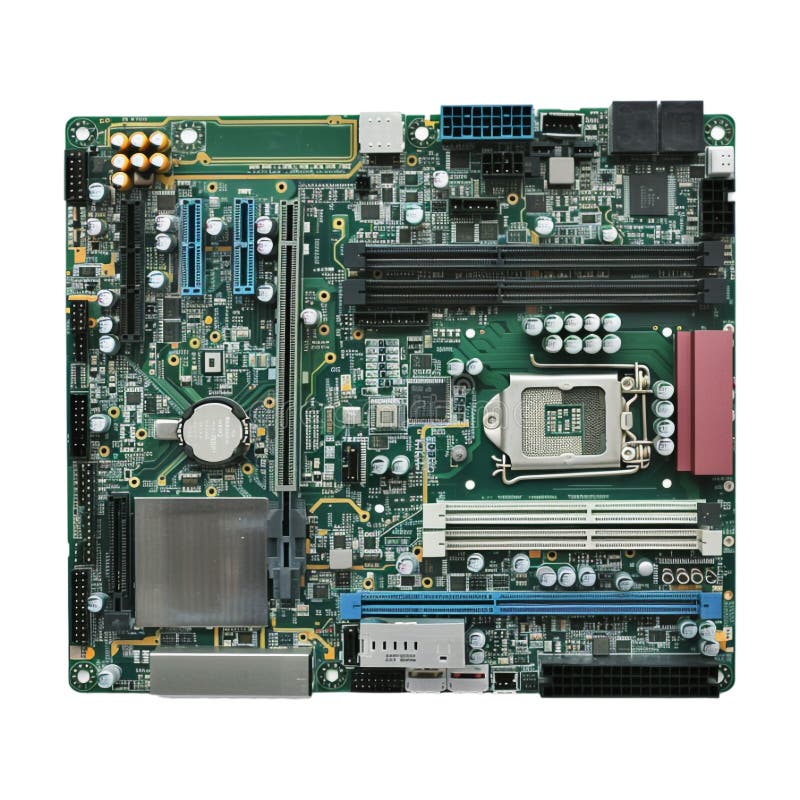 Computer Motherboard on Transparent Background - Ai Generated Stock ...