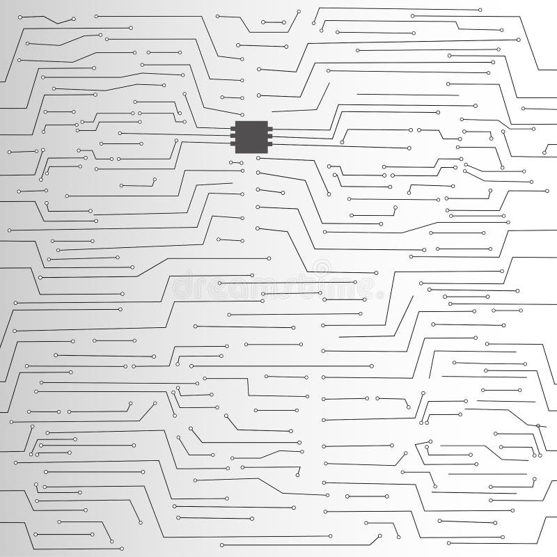 Computer Motherboard Vector Background with Circuit Board Electronic ...