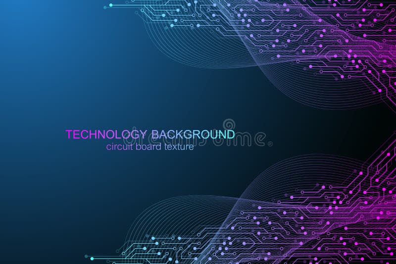 Computer Motherboard Vector Background with Circuit Board Electronic ...