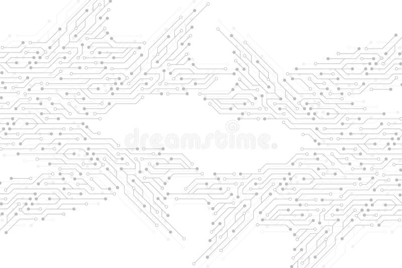Computer Motherboard Vector Background with Circuit Board Electronic ...