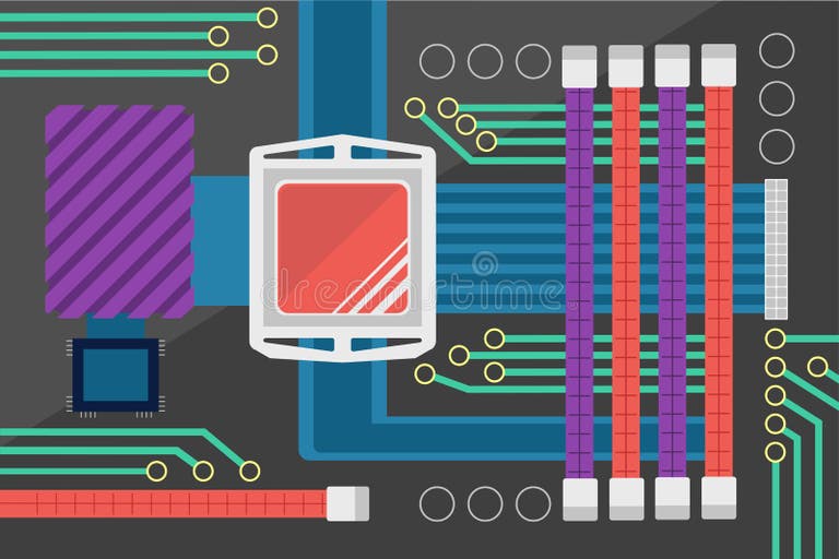 Motherboard Chipset Stock Illustrations – 2,608 Motherboard Chipset ...