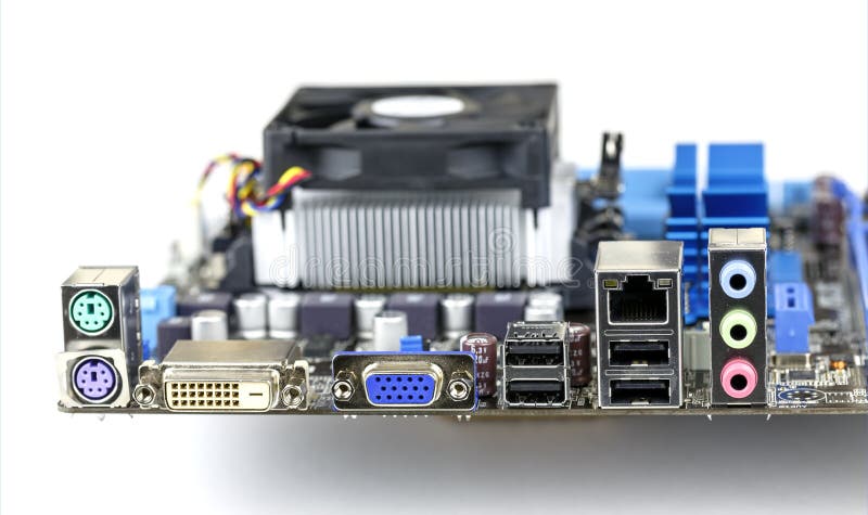 Computer motherboard stock image. Image of electronics - 34105209