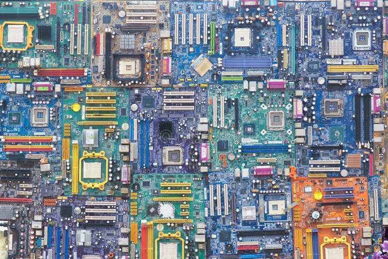 Recycling Of Computer Scrap Stock Image - Image of digital, degradable ...