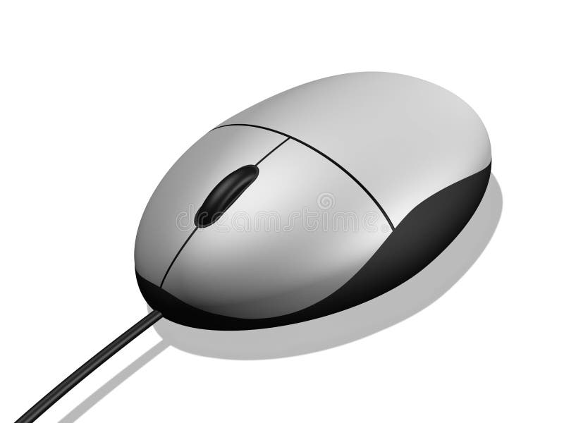 Computer mouse stock illustration. Illustration of silver - 12091323