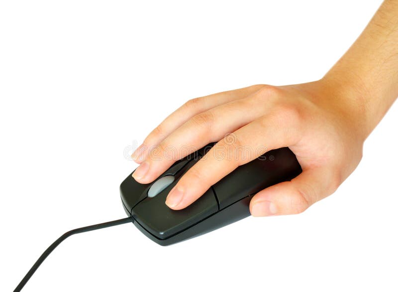 Rat on computer mouse stock photo. Image of fuzzy, funny - 8602720