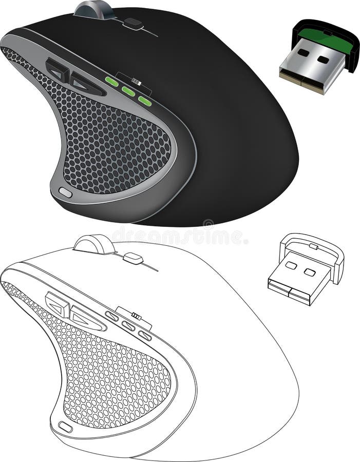 Computer mouse stock vector. Illustration of network - 12723852