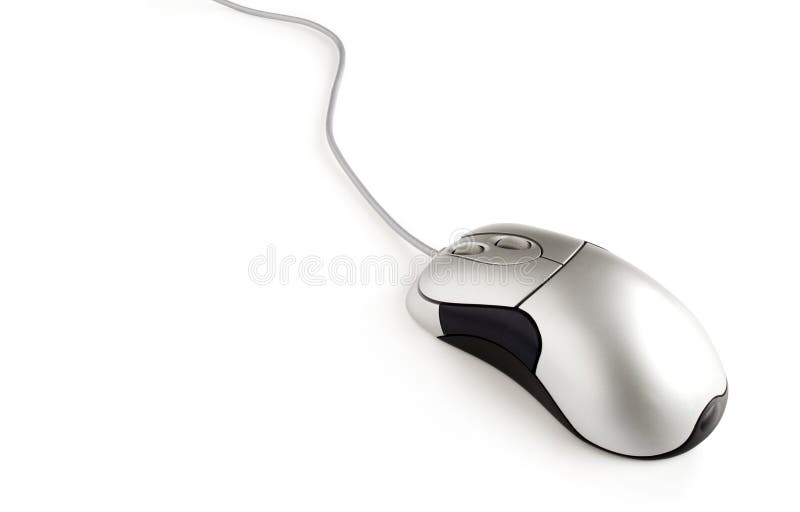 Corded Mouse stock photo. Image of access, abstract, white - 17497612