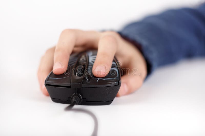 Computer mouse stock image. Image of device, finger, control - 24003113