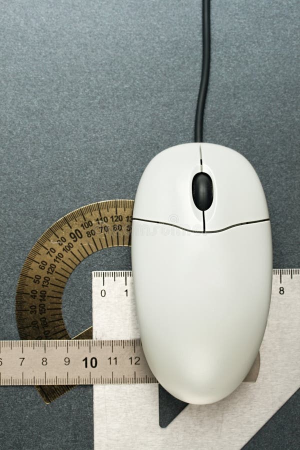 Computer mouse stock image. Image of measurement, drafting - 25132147