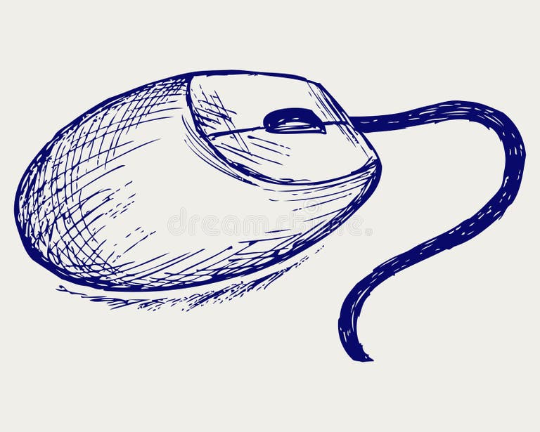 Doodle Computer Mouse Stock Illustrations – 1,874 Doodle Computer Mouse ...