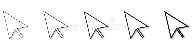 Computer Mouse Arrow Click Cursor. Pointer Cursor Stock Illustration ...