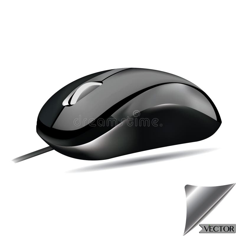 Computer Mouse stock vector. Illustration of mouse, round - 73591128