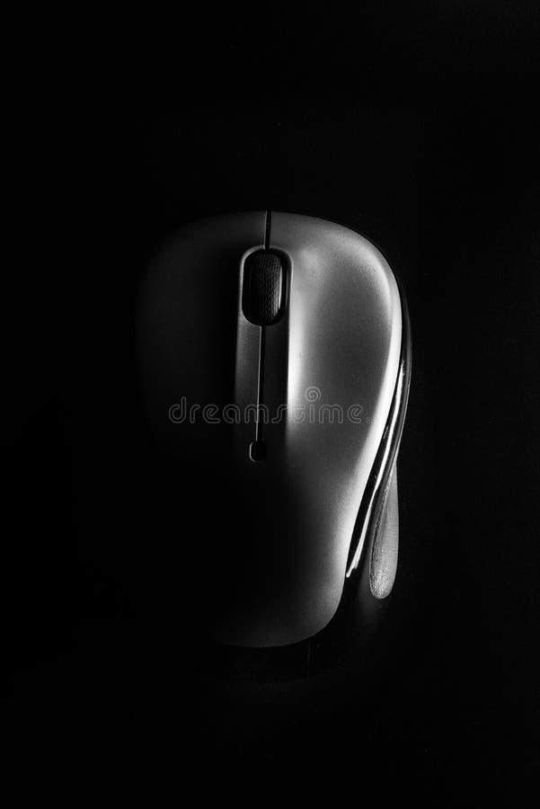 Computer Mouse on Black Background Stock Image - Image of wallpaper ...