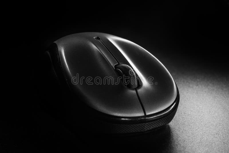 Computer Mouse on Black Background Stock Image - Image of wallpaper ...