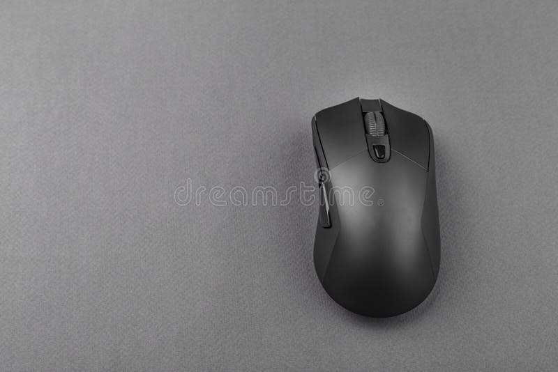 Computer Mouse on Black Background Stock Image - Image of idea ...