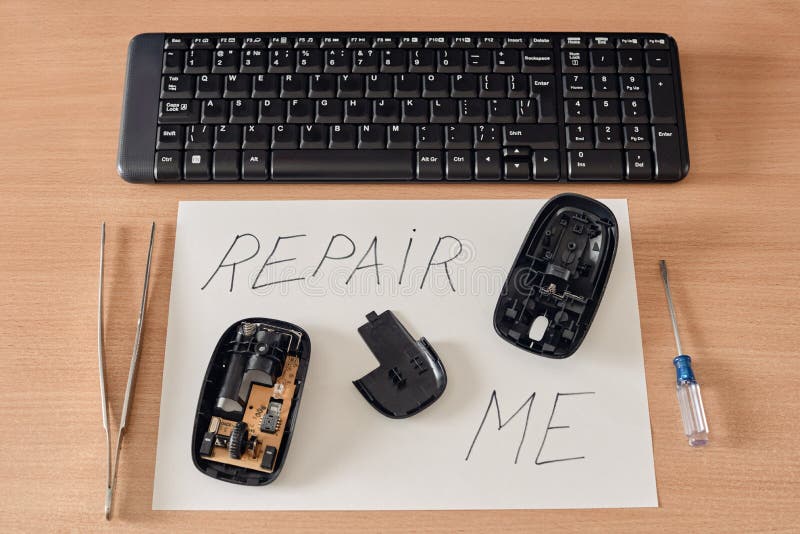 Computer mouse breakdown stock photo. Image of office - 102837454
