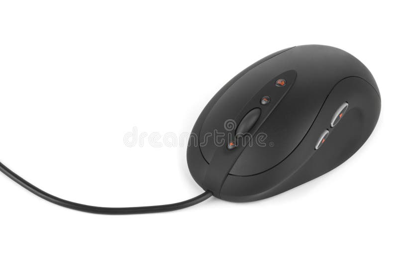 Computer mouse and cable stock image. Image of business - 12031041