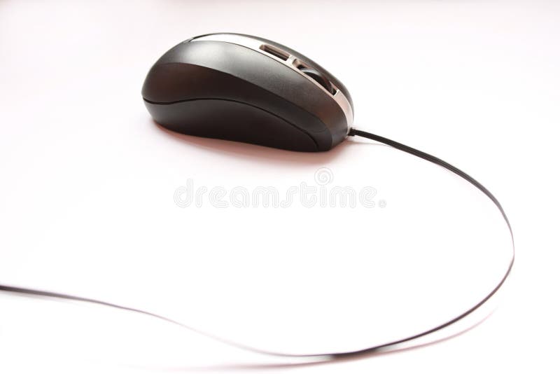 Computer mouse with cable stock image. Image of connection - 19075031