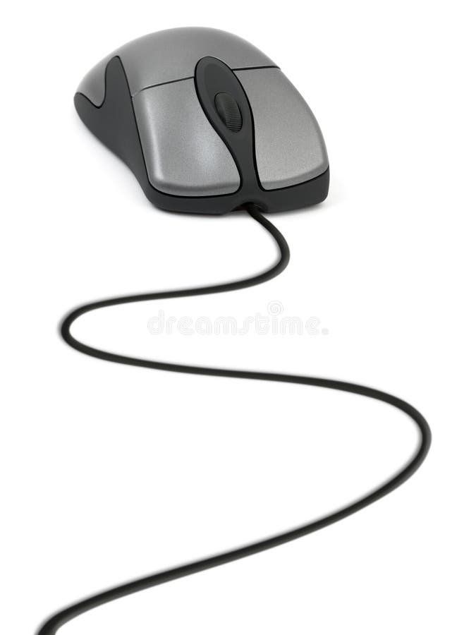 Computer mouse and cable stock photo. Image of cable, button - 5687958