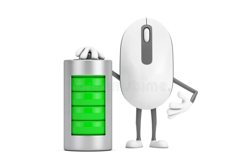 Battery Wireless Computer Mouse Stock Illustrations – 457 Battery ...
