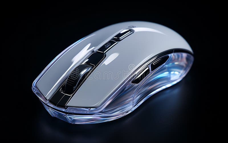 Computer Mouse on a Clear Background Stock Illustration - Illustration ...