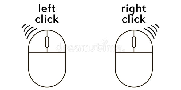 Mouse Left Click Icon Stock Illustrations – 1,690 Mouse Left Click Icon ...
