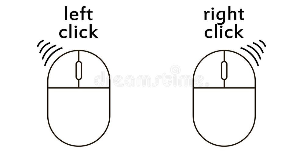 Computer Mouse Symbols Stock Illustrations – 3,424 Computer Mouse ...