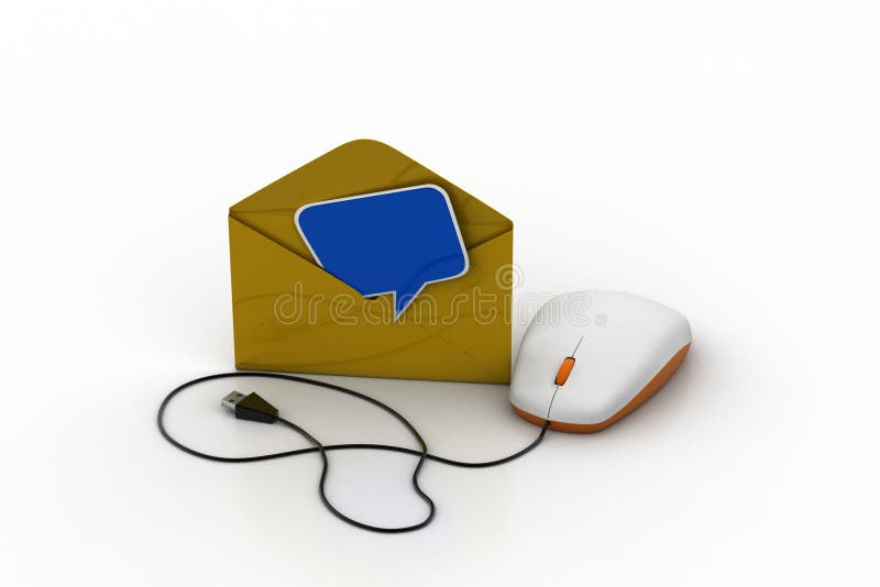 E Mail Sign Connected Computer Mouse Stock Illustrations – 24 E Mail ...