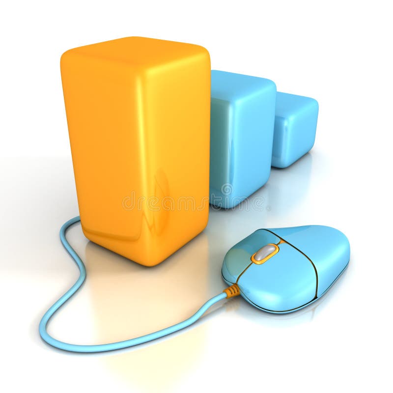 Computer Mouse Connected To a Question Mark. FAQ C Stock Illustration ...