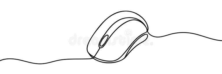 Mouse Line Drawing Stock Illustrations – 12,084 Mouse Line Drawing ...