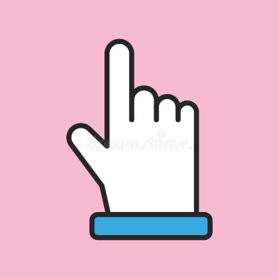 Computer Mouse Cursor Icon. PC User Interface from the 90s. Retro Style ...