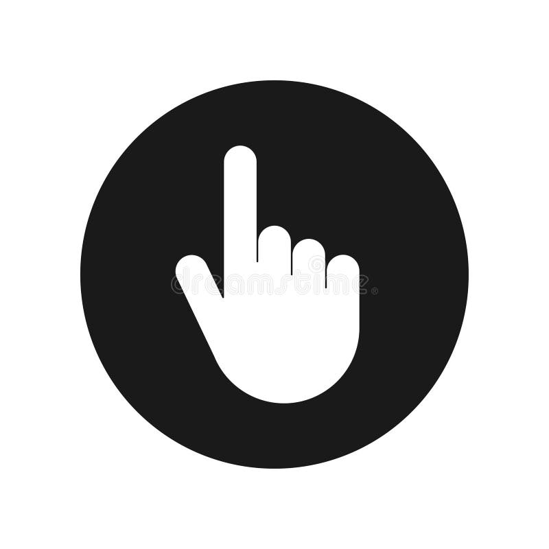 Computer Mouse Cursor Pointer. Hand Cursor Icon Stock Illustration ...