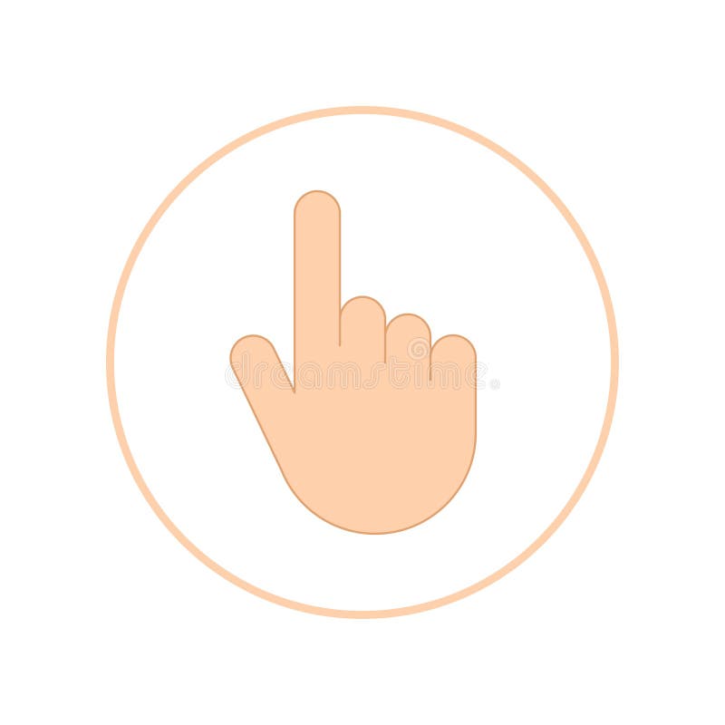 Computer Mouse Cursor Pointer. Hand Cursor Icon Stock Illustration ...