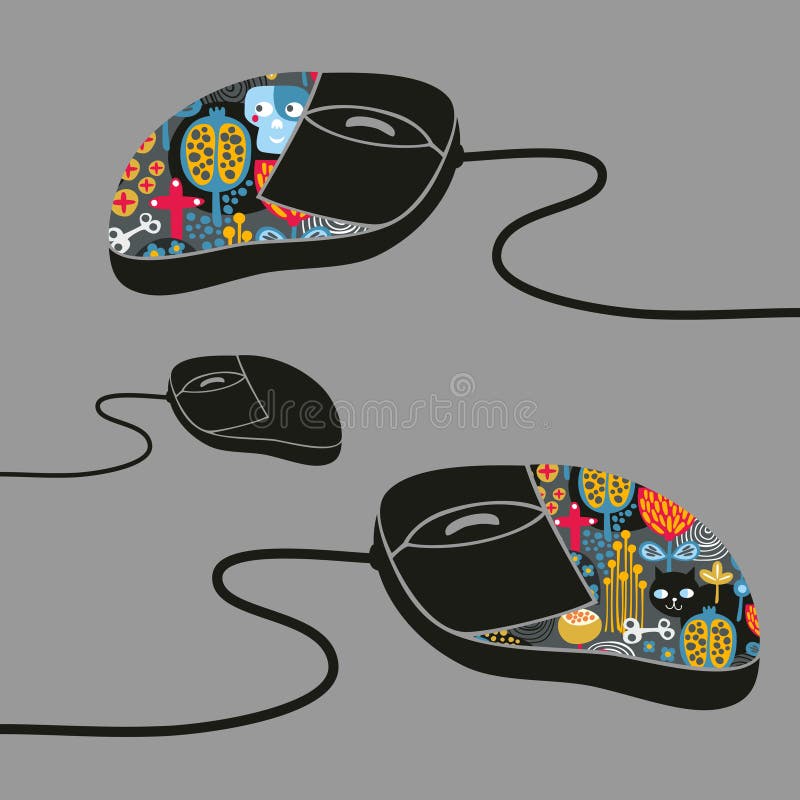 Mouse Decorated Stock Illustrations – 707 Mouse Decorated Stock ...