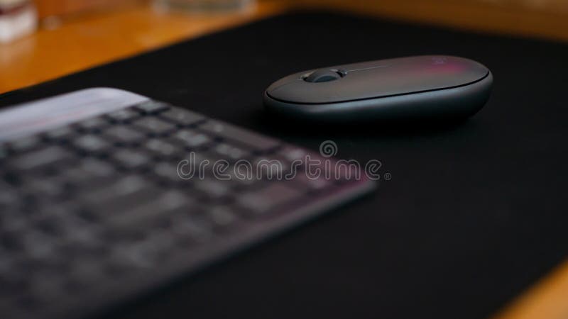 Computer mouse on the desk stock image. Image of keypad - 203041731