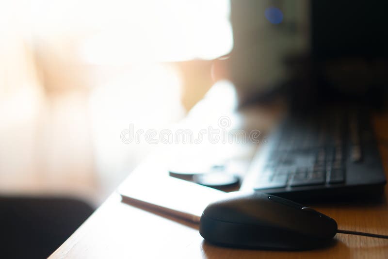 Computer mouse on the desk stock photo. Image of mouse - 147880348