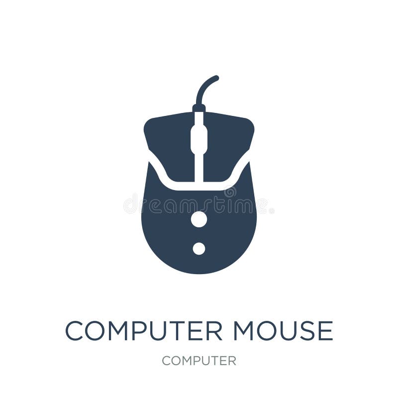 Computer Mouse Device Icon in Trendy Design Style. Computer Mouse ...