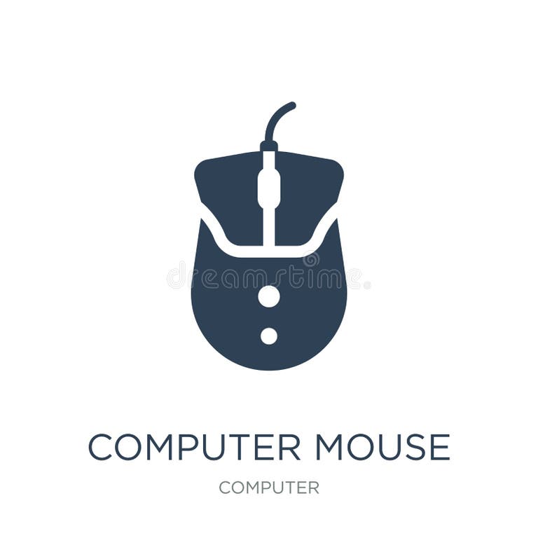 Computer Mouse Device Icon in Trendy Design Style. Computer Mouse ...