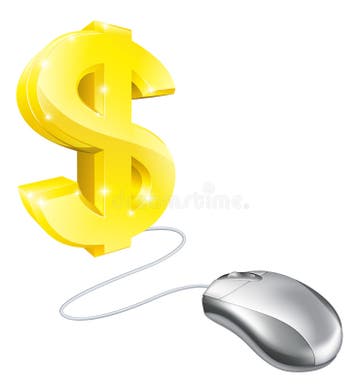 Computer Mouse Dollar Concept Stock Vector - Illustration of dollar ...