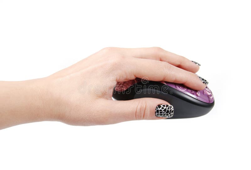 Mouse on a female palm stock image. Image of fauna, chinchilla - 75291171