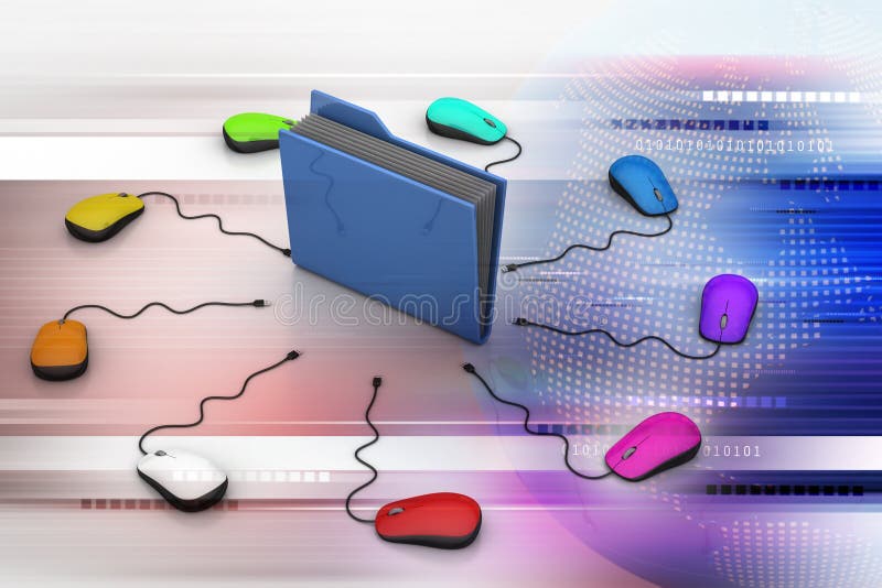 File Folder Computer Mouse Stock Illustrations – 1,303 File Folder ...