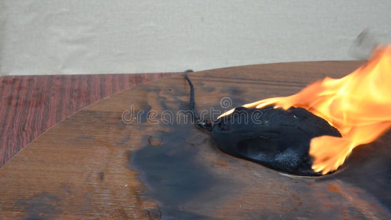 Computer Mouse is on Fire in the Office Stock Video - Video of visual ...